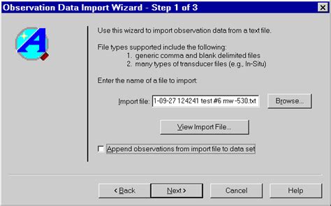Importing Data With The Import Wizard