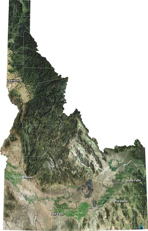 Idaho National Parks And Forests Map Us Maps