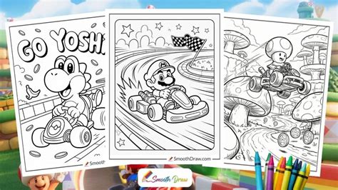 41 Mario Kart Coloring Pages Pdf Printables For Free