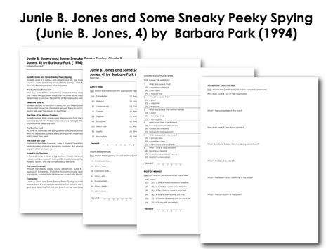 Junie B Jones And Some Sneaky Peeky Spying Junie B Jones 4 By