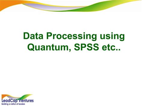 Data Processing Presentation Ppt