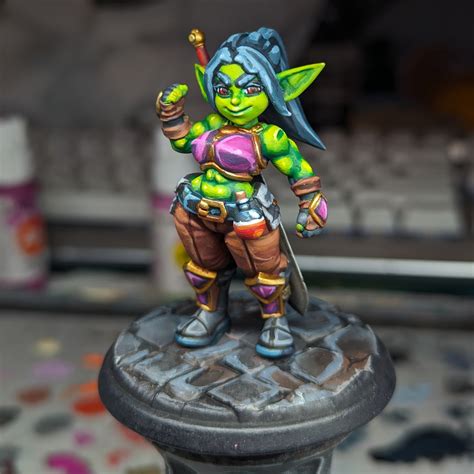 3d Printable Blix The Goblin Fighter By Twin Goddess Miniatures