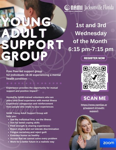 Nami Young Adult Support Group Online Northeast Florida Pediatric Society