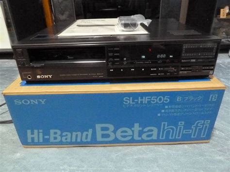 【傷や汚れあり】sony ソニー Betamax Sl Hf505 ベータビデオデッキ Hi Band Beta Hi Fi 不具合あり