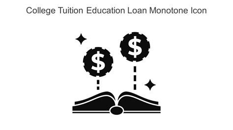 College Tuition Education Loan Monotone Icon In Powerpoint Pptx Png And