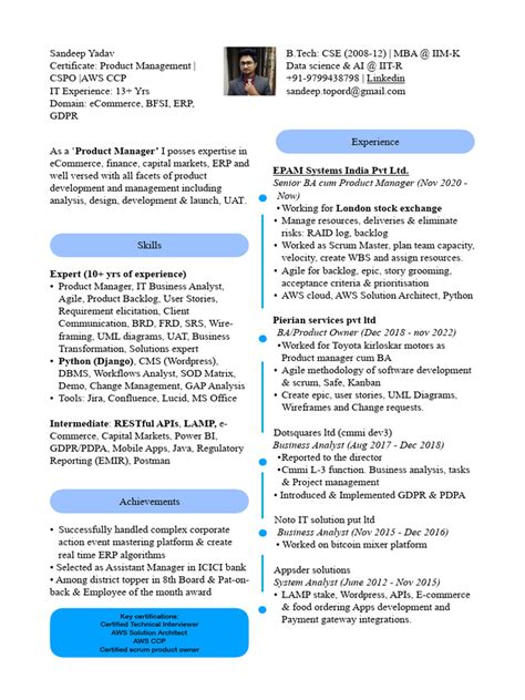Project Manager Sandeep V10 Pdf Scrum Software Development Agile Software Development
