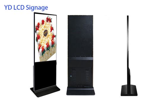 จอแสดงผลโฆษณา LCD แบบตงพนขนาด 43 นวพรอมเปลอกโลหะแขง