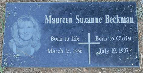 Maureen Suzanne Whittick Beckman 1966 1997 Find A Grave Memorial