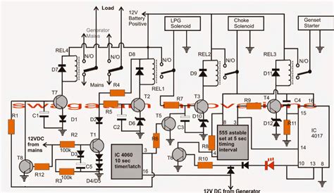 Generator Auto Start And Stop Circuit Diagram