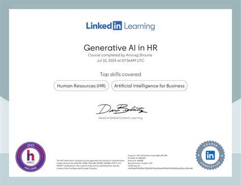 Anurag Shourie On Linkedin Certificate Of Completion