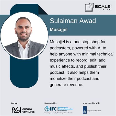 Arcan On Linkedin Introducing Sulaiman Awad Founder Of Musajjel And A Motivated