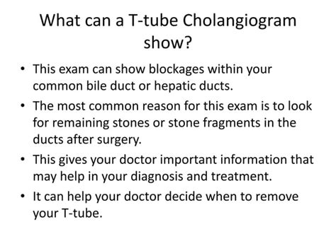 T Tube Cholangiogram Ppsx