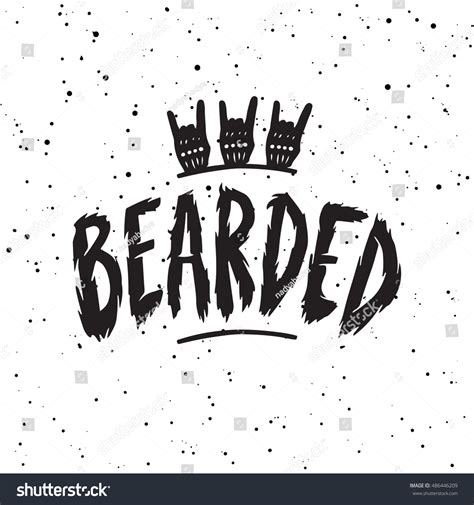 Hand Drawn Lettering Texture Hands Hairy Stock Vector Royalty Free