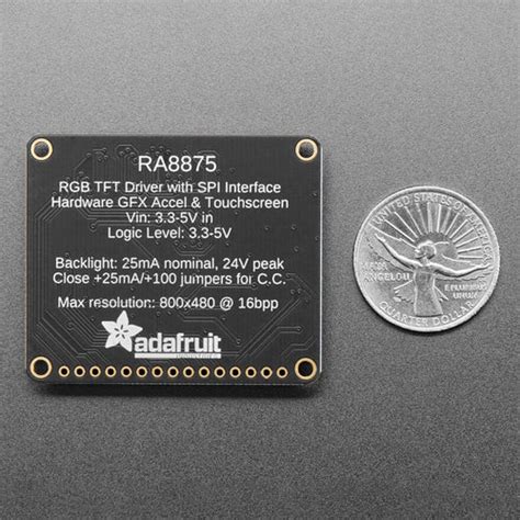 Ra8875 Driver Board For 40 Pin Tft Touch Displays 800 X 480 Max The