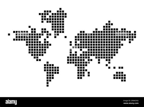 The World Map Map Of The World In Dotted Style Borders Filled With