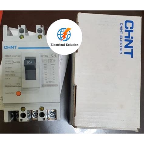 Jual Mccb Chint Breaker Chint 3pole 50a Shopee Indonesia