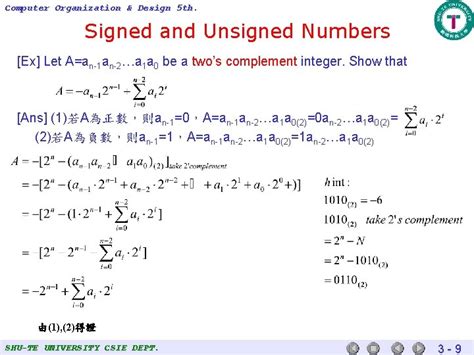 computer organization design 5 th chapter 3 arithmetic