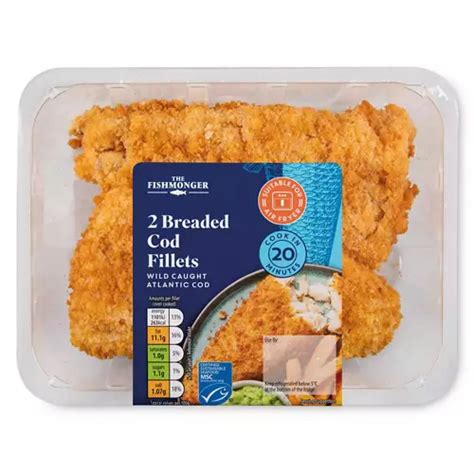 Breaded Cod 2 Pack Aldi Uk