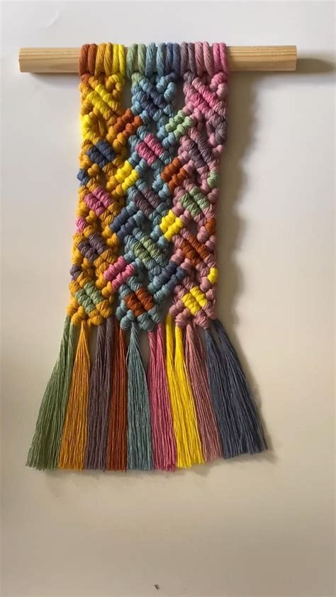 Hitch Knot Mesh Pattern Great Intermediate Macrame Pattern Perfect