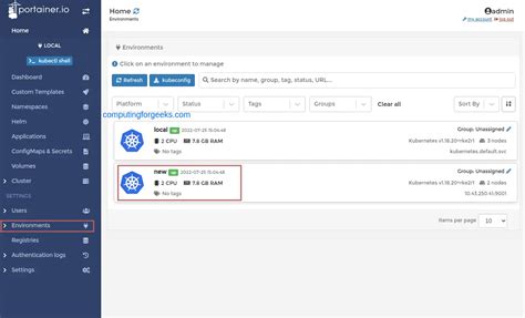 How To Manage Kubernetes Cluster Using Portainer Dashboard ComputingForGeeks