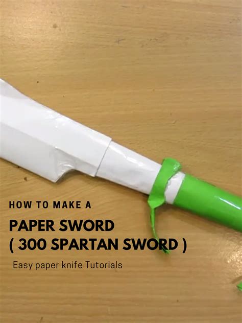 How To Make A Paper Sword Step By Step