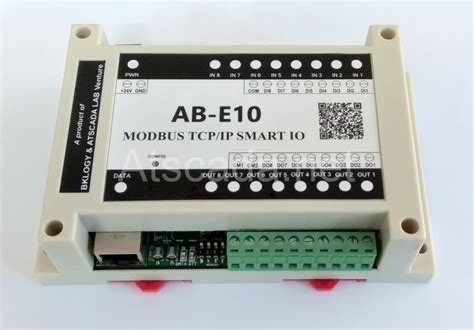 bộ mở rộng io ab e10 giao thức modbus tcp ip chính hãng 100