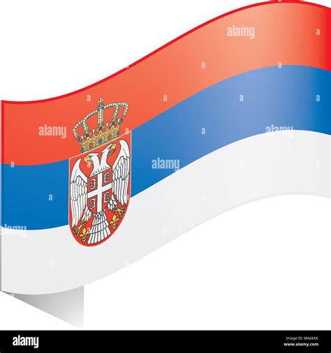 Serbia Flag Vector Illustration Stock Vector Image And Art Alamy