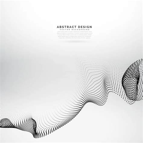 3d Particle Wireframe Mesh Vector Background Stock Vector Image By