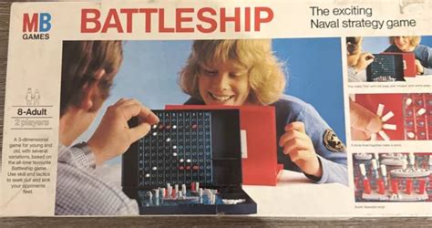 Vintage Mb Games Battleship Naval Strategy Game Retro Board Game