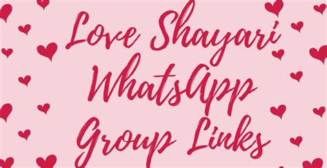 550 Love Shayari Whatsapp Group Links To Join Updated 2023