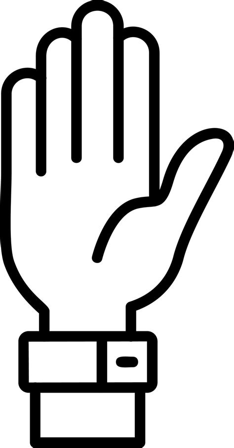 Hands Up Vector Icon 20321240 Vector Art At Vecteezy
