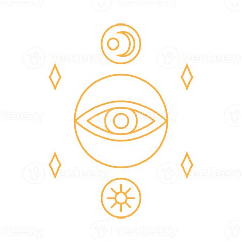 Abstract Boho For Tarot Card Line Art Illustration Design 11645712 Png