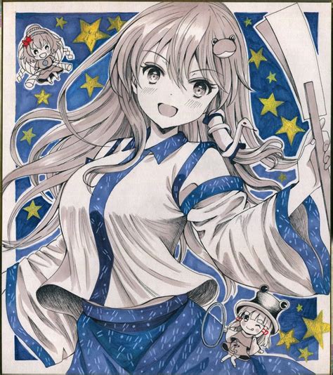 Kochiya Sanae Moriya Suwako And Yasaka Kanako Touhou Drawn By