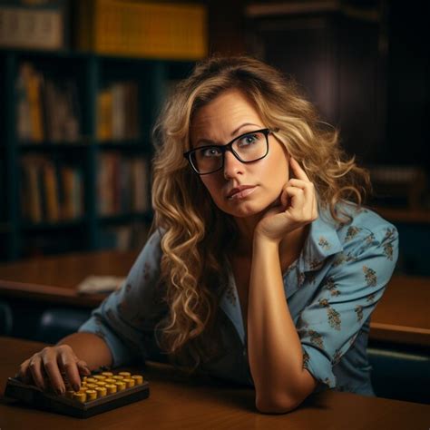 Premium Photo Photo Portrait Of Smiling School Teacher In Classroom