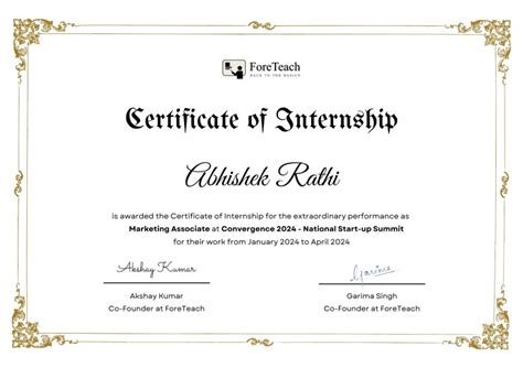 Abhishek Rathi On Linkedin Internship Convergence24 Startupsummit