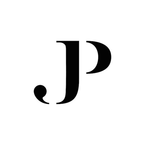 Premium Vector Abstract Jp Initials Vector Logo Design Monogram