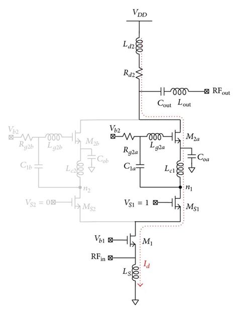 Circuit Design Of The Proposed Reconfigurable Mb Ofdm Uwb Lna A Download Scientific Diagram