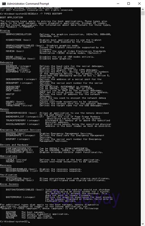 Windows 10 Run Command Bcdeditexe Topics Formats Id Types 2411