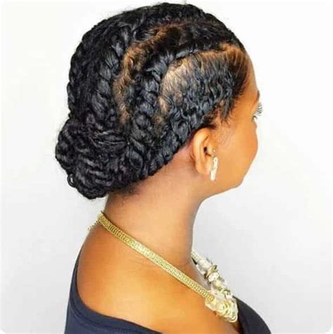 Of The Hottest Flat Twist Bun Hairstyles For Women