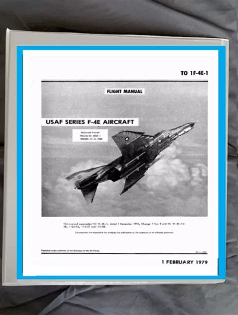 Mcdonnell Douglas F4 E F4e Phantom Ii Operating Flight Manual Manual In