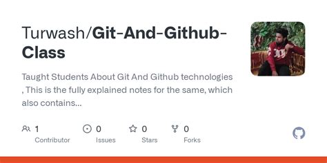 GitHub Turwash Git And Github Class Taught Students About Git And Github Technologies This