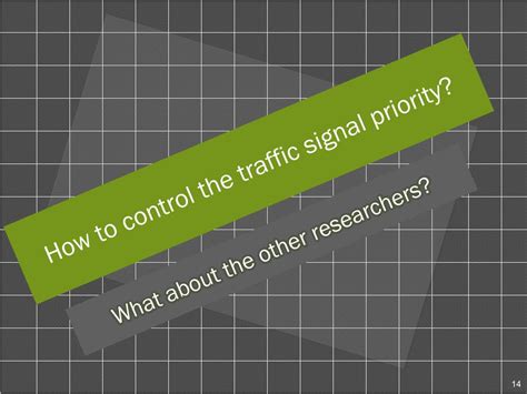 Ppt Transit Signal Priority Control Based On Cell Transmission Model