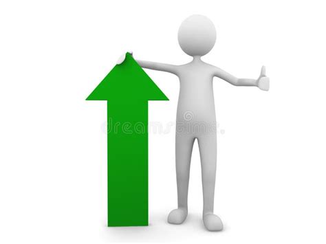 3d Man Three Arrow Stock Illustrations 710 3d Man Three Arrow Stock