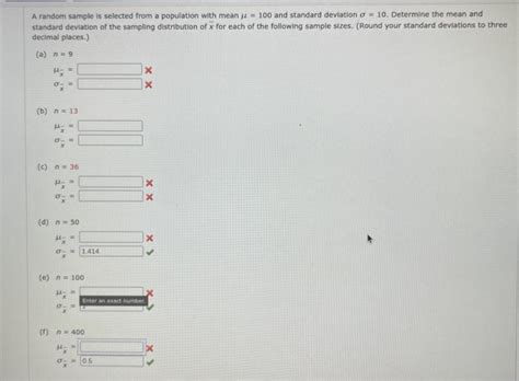 Solved A Random Sample Is Selected From A Population With Chegg