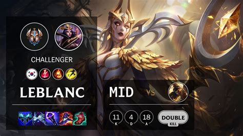 LeBlanc Mid Vs Akshan KR Challenger Patch 11 22 YouTube