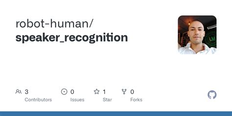 Speaker Recognition Main Py At Main Robot Human Speaker Recognition