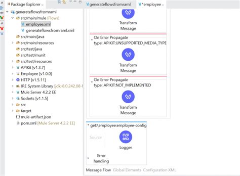generate flows from raml using manage dependency