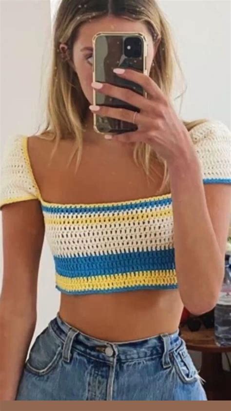 Summer Outfits 2022 Summer Aesthetic Summer Crochet Top Crochet Top