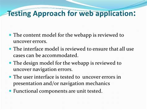 testing web application