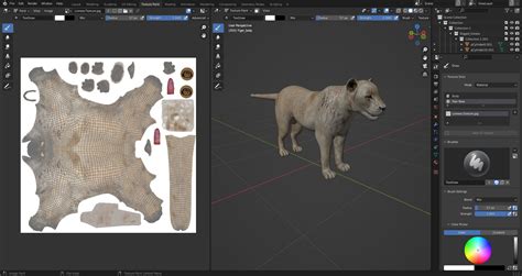 3d Lioness Rigged And Animation In Blender Unity Turbosquid 2095874